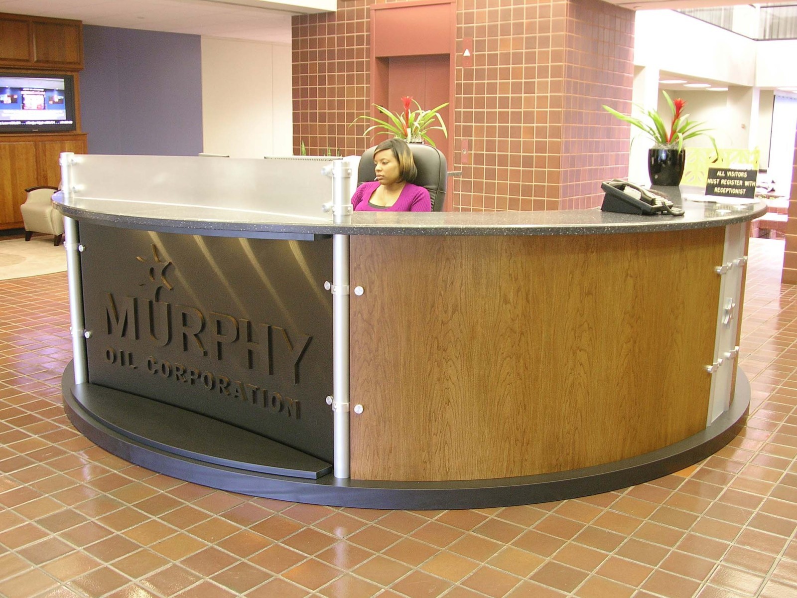 Custom Branded Reception Desk Displays | Adler Display