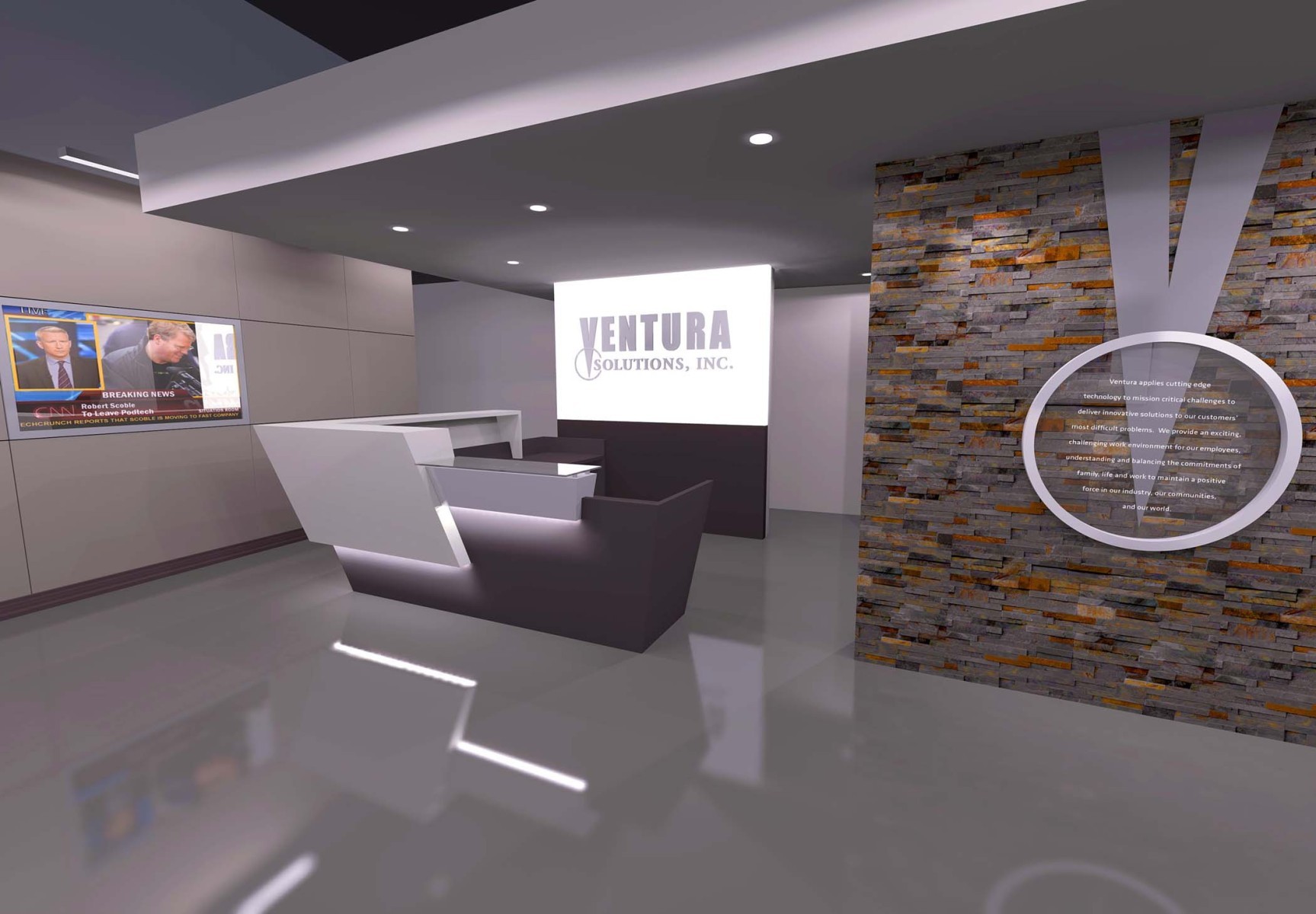 Custom Branded Reception Desk Displays | Adler Display