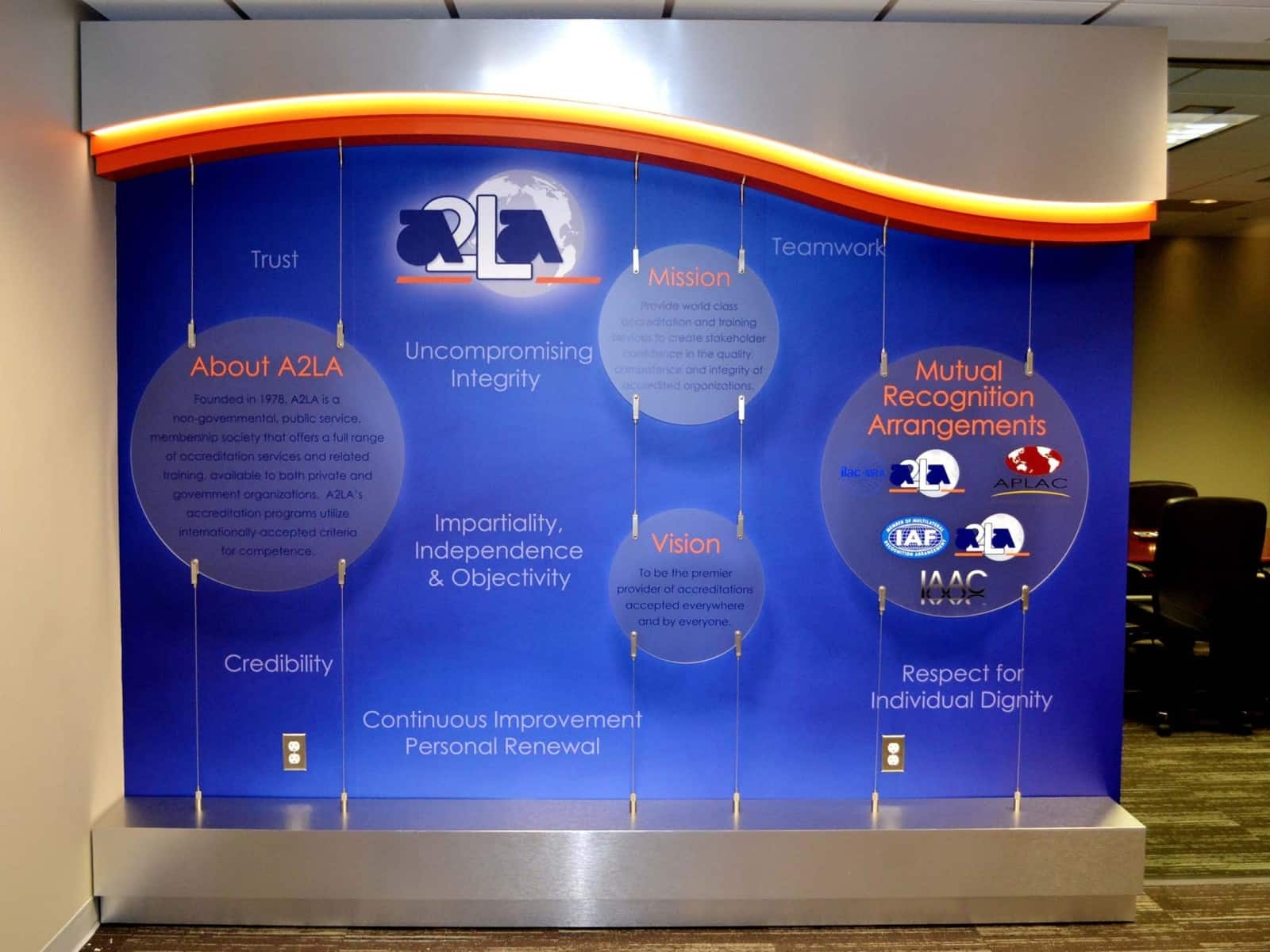 Mission & Vision Displays Come to Life with Adler Display